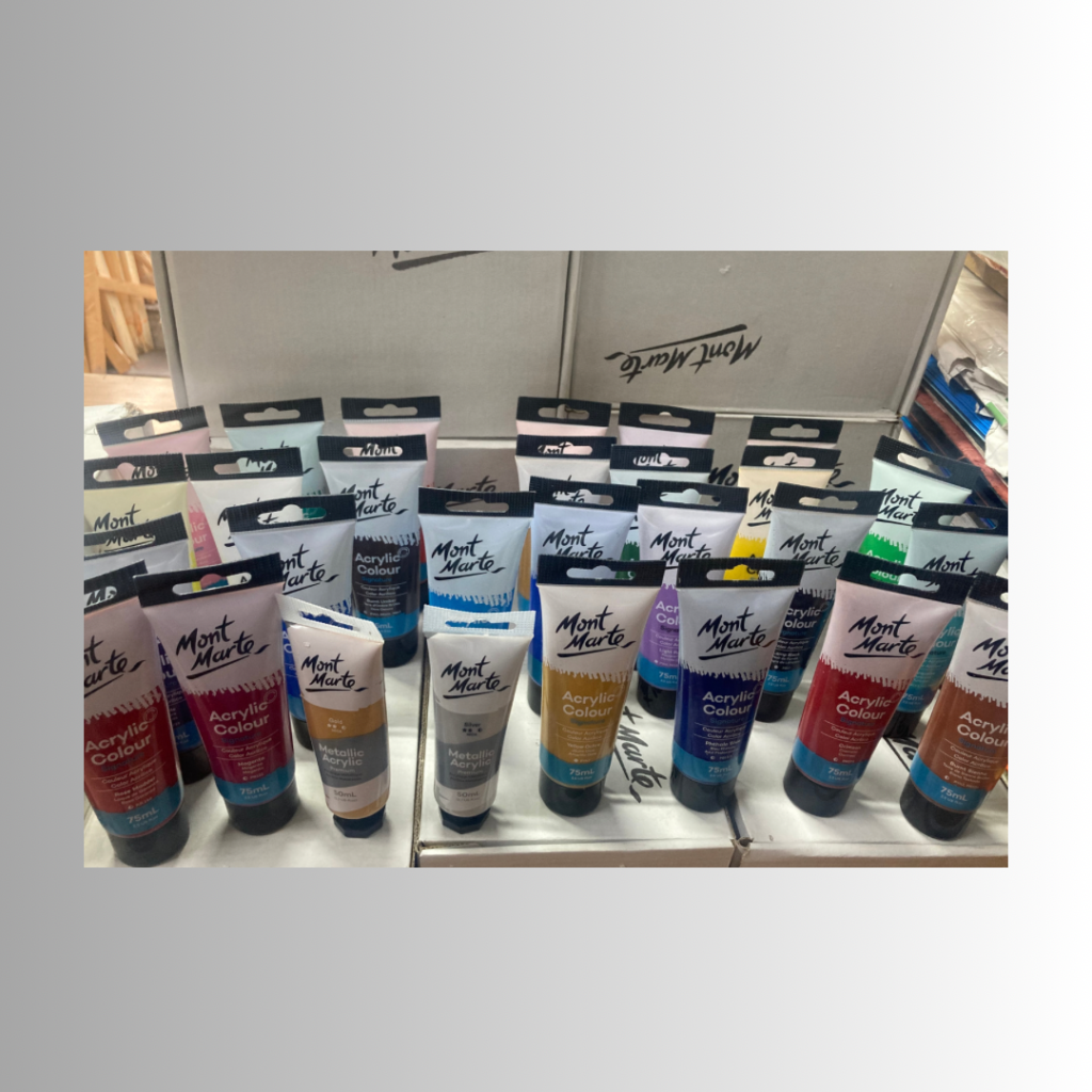 BUY ALL 28 SHADES MONT MARTE ACRYLIC COLOURS -MAXAART - Maxa Enterprises